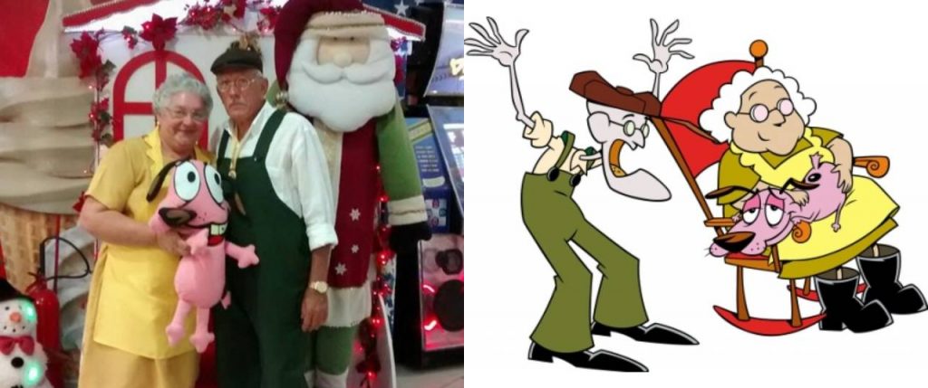 Casal de idosos vai a CCXP fazendo cosplay de Eustácio e Muriel de Coragem